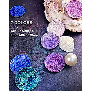 Afflano Single Green Eyeshadow Shimmery, Highly Pigmented Multichrome Eyeshadow Green, Color Changing Forest Green Glitter Eyeshadow, Holographic Chrome Eye Shadow for Green Eye Makeup