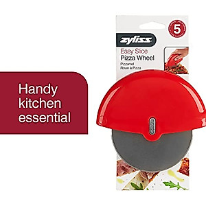 Zyliss Pizza Wheel - Handheld Pizza Cutter with Removable Blade - Plastic Pizza Cutter with Stainless Steel Blade - Kitchen Tool and Gadget for Right- and Left-Handed Use - Dishwasher Safe