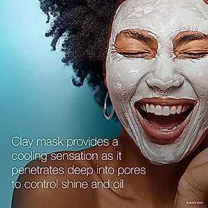 Neutrogena Clear Pore 2 in 1 Facial Cleanser/Face Mask with Kaolin & Bentonite Clay & 3.5% Benzoyl Peroxide Acne Treatment Medication, Daily Face Wash & Shine Control Clay Mask, 4.2 fl. Oz (Pack of 6)