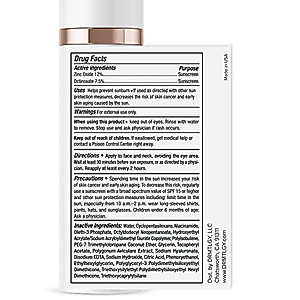 DRMTLGY Anti Aging Clear Face Sunscreen and Facial Moisturizer with Broad Spectrum SPF 45. Oil Free, Zinc Oxide Sunscreen For Sensitive Skin and Acne Prone Skin.