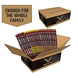 Jack Link's Beef Sticks - Includes (9) Original, (7) Teriyaki, (4) Wild Heat‚ Protein Snack, No Added MSG – 0.92 Oz. (20 Count)