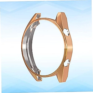 UKCOCO Watchs 3pcs Bling Watch Rose Gold Watch waches Watch Protector Watch Cover Watch case watchs Wristwatch watchamacallit Watch Protective Case Watch Protect Shell Pearlescent Set gt