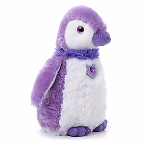 The Petting Zoo, Posh Penguin Stuffed Animal, Gifts for Girls, Purple Penguin Plush Toy 12 inches