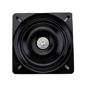 AAGUT 7'' Heavy Duty Bar Stool Swivel Replacement, Square Swivel Mechanism for Recliner Chair or Furniture, Ball Bearing Seat Swivel Base, Black