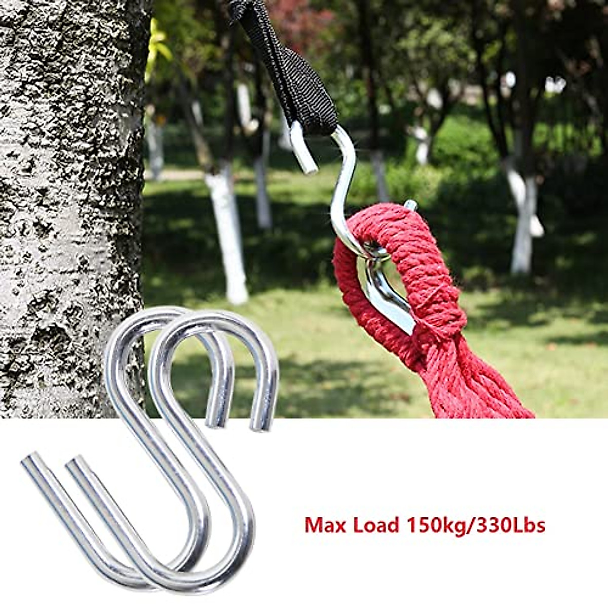 BNYTXV 2pcs Stainless Steel S Shape Hammock Hook for Hanging Art and Decorations