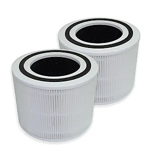 PUREBURG Replacement True HEPA Filter Compatible with Calmyst Air Purifier,Model: CAA-225, 2-PackH13 4-Stage Filtration Activated carbon Air Clean