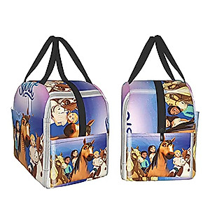 Winko Spirit Riding F-ree Lunch Bag Insulated Lunch Box Bag Cooler Reusable Tote Bag Meal Prep Handbag For Men Women Girls Boys
