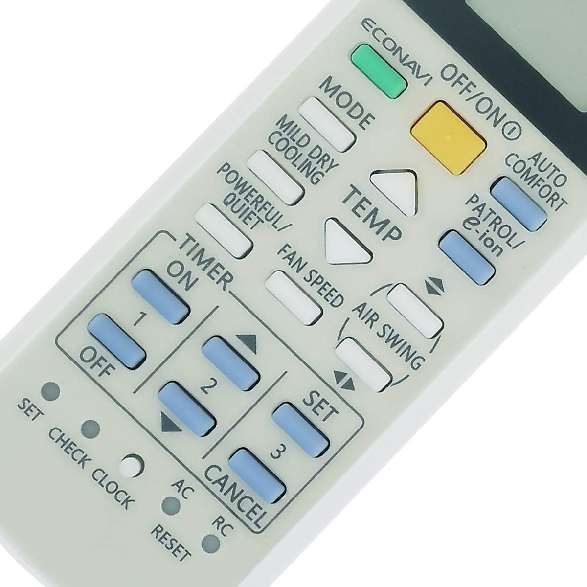 Replacement for Panasonic Air Conditioner Remote Control CS-E12RKUAW CS-E9RKUAW CS-ME5RKUA CS-ME7RKU CS-ME7RKUA CS-E12RKUA CS-E9RKUA