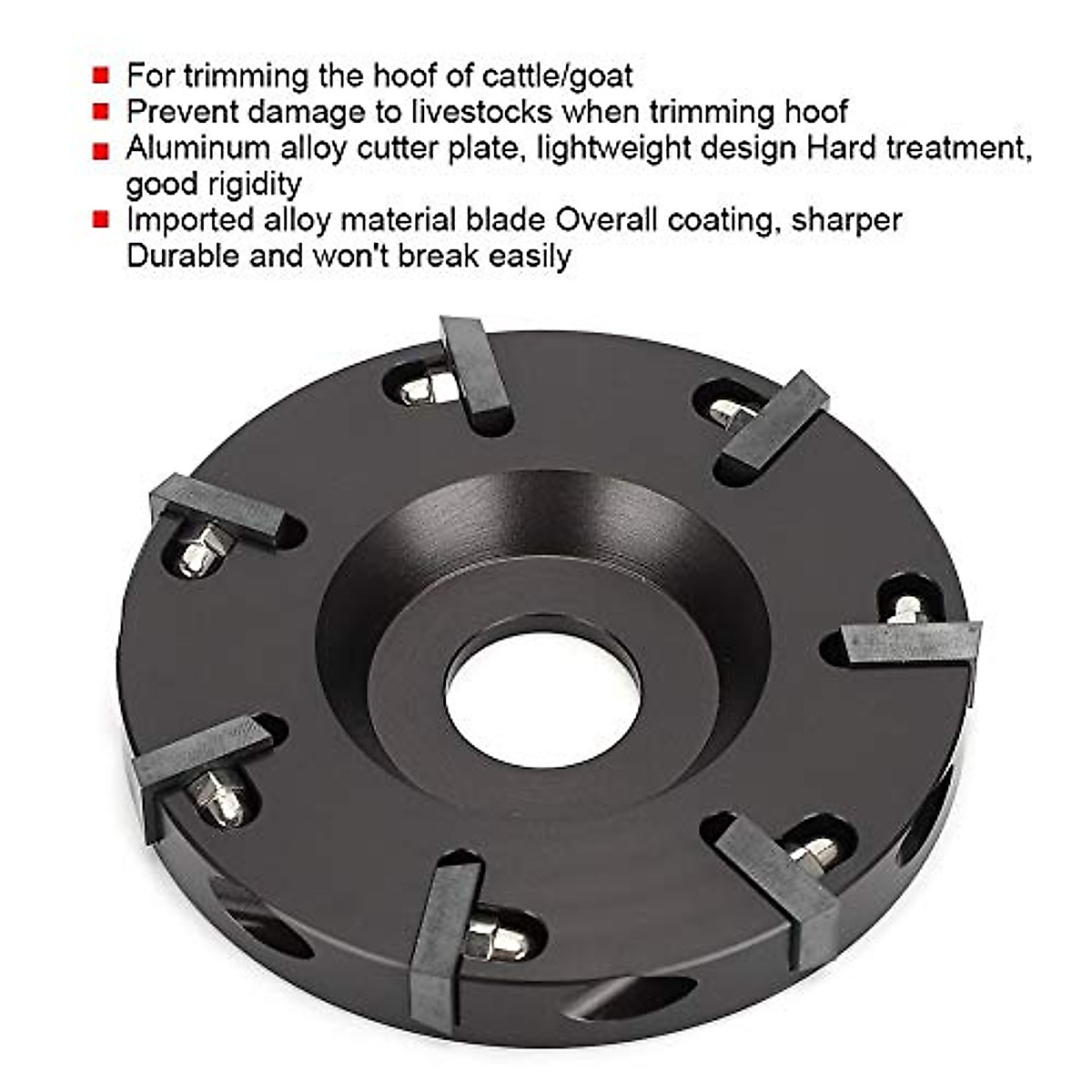 Cattle Hoof Trimming Cutter, Second Generation Livestock Foot Trimmer Disc Plate Cattle Hoof Angle Grinder Machine with 7 Sharper Cutter Head(HL-Q7F-II 7 Cutter)