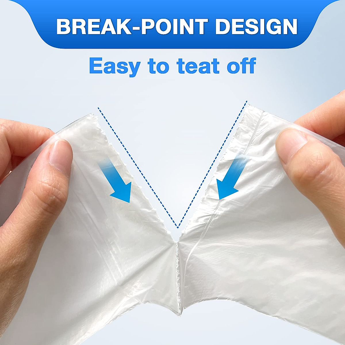 Charmount Small Trash Bags 1.2 Gallon, 102 Count Garbage Bags Bathroom Trash Can Liners,fit 4.5-5 Liter Clear