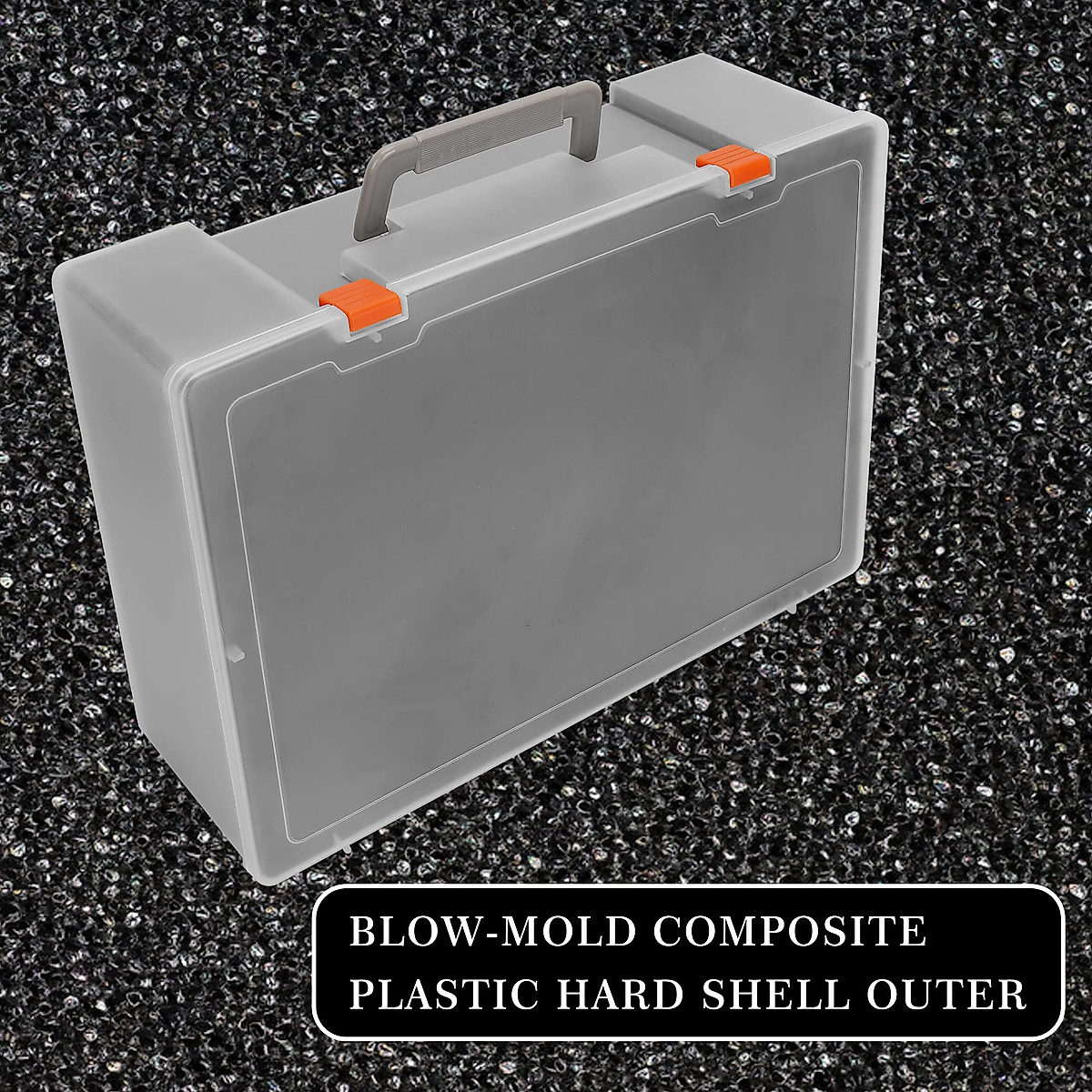 TPCY Miniature Storage Sturdy Carrying Figure Case -108 Slot Figurine Minature Carrying Case,Compatible with Warhammer 40k, Dungeons & Dragons and More (Transparent)