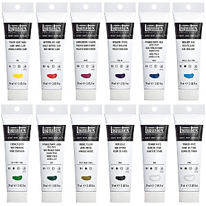Liquitex Professional Heavy Body Acrylic Paint, Classic 12 x 59ml (2-oz) Set