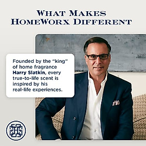 Premium Scented 4-Wick Candle, Fall Farmstand, HomeWorx by Slatkin & Co - 18 oz - Long-Lasting Jar Candle, 30-55 Hours Burn Time - Sugared Honeycrisp Apple, Golden Pear, Vanilla & Wildflower Honey