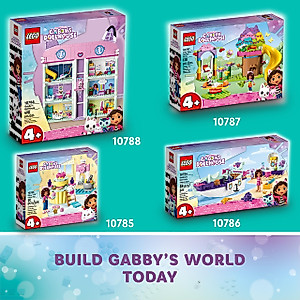 LEGO Gabby's Dollhouse Gabby & MerCat’s Ship & Spa Building Toy for Kids Ages 4+ or Fans of The DreamWorks Animation Series, Boat Playset with Beauty Salon and Accessories for Imaginative Play, 10786