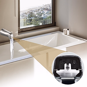 Nkiy Quen Set of 4 Tub Spout Diverter Repair Kit with Wire Drawing Surface-Bathtub Spout with Diverter Repair Kit-Tub Faucet Repair Replacement Parts for Broken or Leaking Repairs