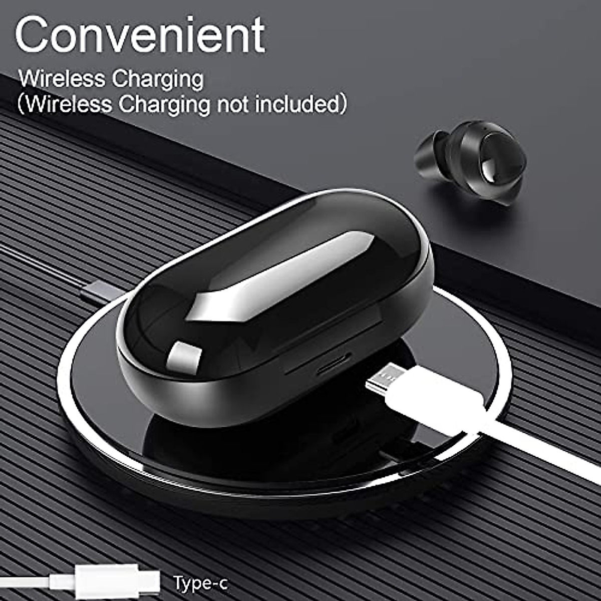 Bluetooth Earbuds,Wireless Earbuds with Touch Control in Ear Bluetooth 5.1 IPX8 Waterproof Headphones CVC 8.0 Noise Cancelling,Built-in Mic Bluetooth TWS Stereo Earphones with Deep Bass for Sport