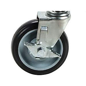 18 inch. x 24 inch. x 14 inch. Chrome Mobile Dunnage Rack Kit with Tubular Frame - 600 lb. Heavy Duty Shelving Organizer. Garage Organization Shelf Metal Adjustable Shelves Storage Rack with Wheels