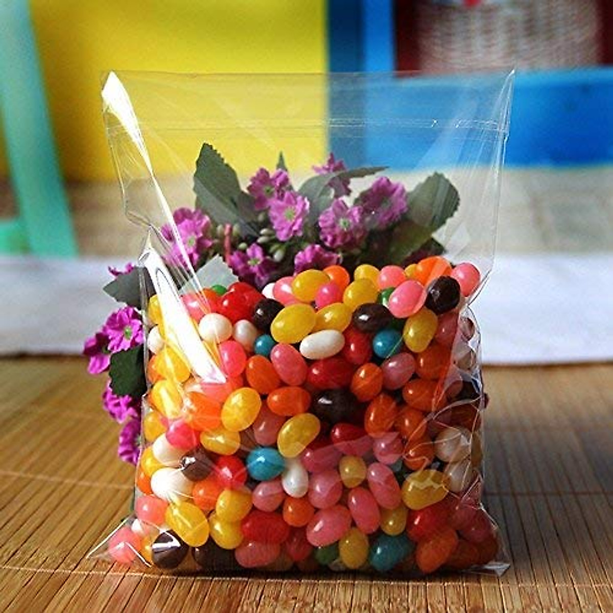 200 Pcs 3x4 Crystal Clear Resealable Recloseable Cellophane/SelfSeal Bags