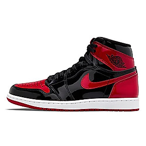 Jordan Mens Air 1 Retro High OG 555088 063 Bred Patent - Size 10.5