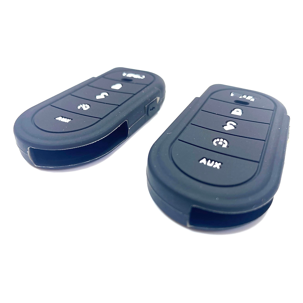 TTocenb Pack of 2 7656V 7856V Black Remote Control V2 Soft Silicone Protective Cover New Compatible Silica Gel Protective Shell Replacement for Viper Part Assembly