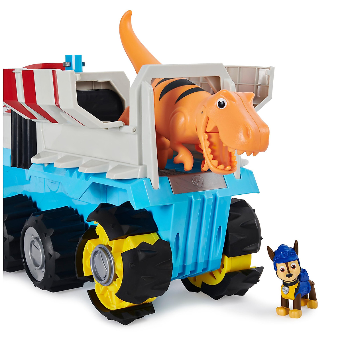 Paw Patrol, Dino Patroller Motorized Vehicle with 3 Exclusive Bonus Action Figures and 2 Dinosaur Toys (Amazon Exclusive), Kids Toys for Ages 3 and up