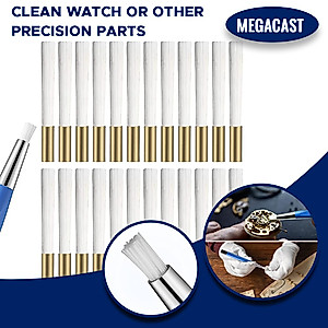 Scratch Brush Refills, Fiberglass Metal Finishing Polishing Sanding Tool for Jewelry Making 24 Pack