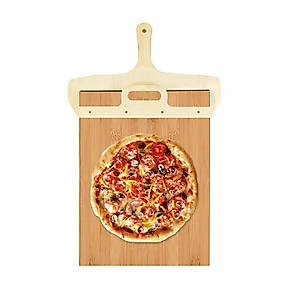 DASZERX® Pizza Smart Slider that Transfer Pizza Perfectly, Sliding Magic Premium Pizza Peel Slider, Pizza Paddle Slider With Handle & Baking Cloth Non-Stick Pizza
