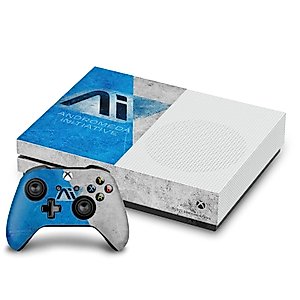 Head Case Designs Officially Licensed EA Bioware Mass Effect Initiative Distressed Andromeda Graphics Vinyl Sticker Gaming Skin Decal Cover Compatible With Xbox One S Console and Controller Bundle