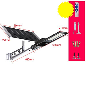 Super Bright Solar Light Dusk to Dawn Solar Street Light Country Home Outdoor Garden Light Outdoor Waterproof Wall Light with Remote Control-500w