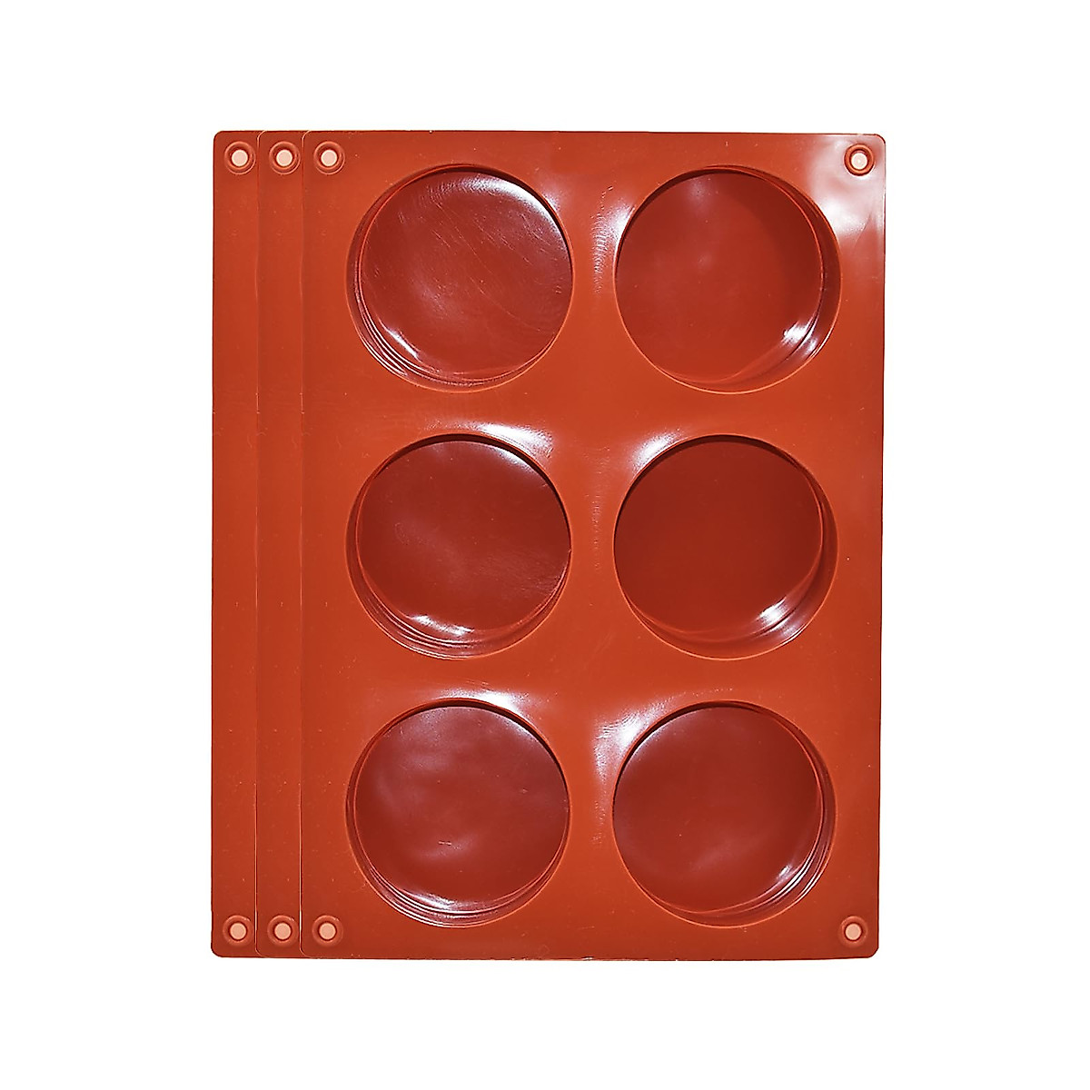 Round Cylinder Candy Silicone Mold,Chocolate Cover Oreos Cookie Reusable Perfect Size Molds, for Sandwich Cookies Muffin Cupcake Brownie Cake Pudding Soap Jello (3 Pack)