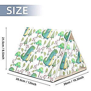 RATGDN Small Pet Hideout Funny Animal Baby Dinosaur Hamster House Guinea Pig Playhouse for Dwarf Rabbits Hedgehogs Chinchillas