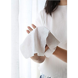 50 Pcs Compressed Towel Tablets Portable Disposable Coin Tissues, Soft Compressed Wash Wipe, Face Care Cloth, Perfect for Traveling Camping Cosmetic Use