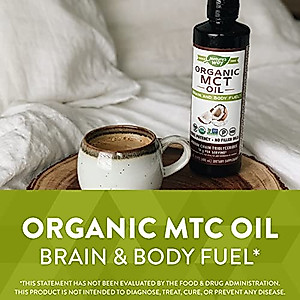 Nature's Way Organic MCT Oil From Coconut, Non-GMO, Gluten-free, 14 g MCTs per serving, 16 FL Oz
