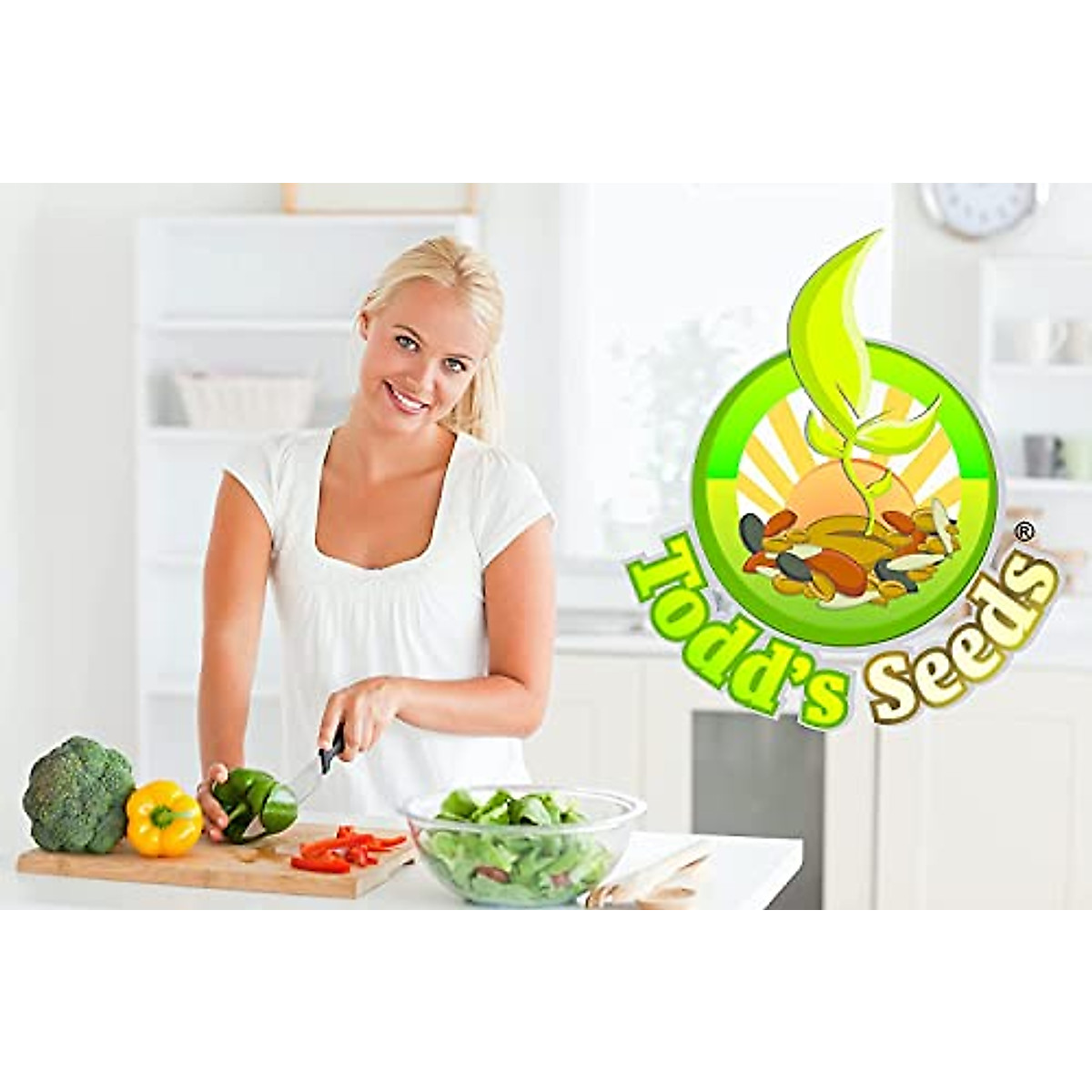 Todd's Seeds Sprouting Seed Mix; Broccoli, Radish, Alfalfa, Non-GMO, Chemical Free, High Germination (1/4 Pound)