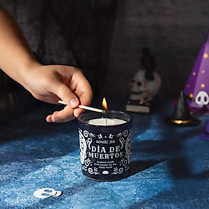 ROMIIE ZOI Scented Candle - Dia de Muertos - 6oz Soy Wax Candle for The Day of Dead, Gift for Her/Him