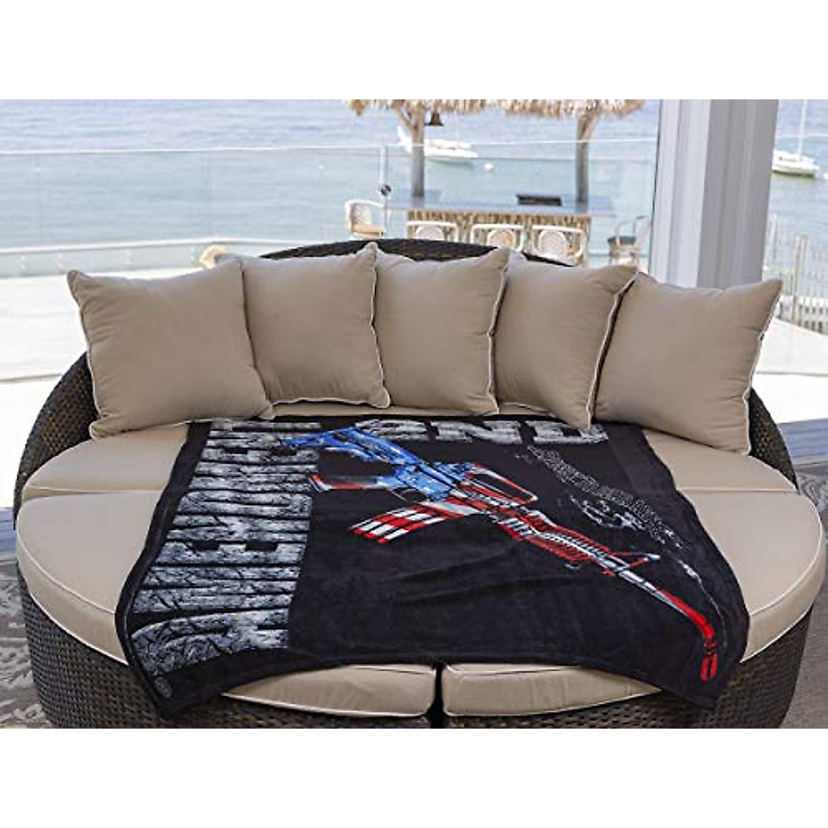 Erazor Bits Throw 50 x 60| AR15 Second Amendment Flag Throw Blanket ADD-RN2193-TB