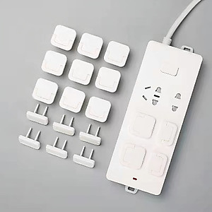 Outlet Covers (40 Pack), with Hidden Pull Handle, Baby Proofing Plug Covers, 3-Prong Child Safety Socket Covers, Electrical Outlet Protectors, Kid Proof Outlet Cap (3 Prongs, 40 Pcs)