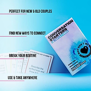Why Don't We Conversation Starters for Couples - Get to Know Each Other Better. Fun Conversation Game for Couples, Couples Card Games, Games for Date Night