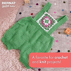 Bernat Softee Baby White Yarn - 3 Pack of 141g/5oz - Acrylic - 3 DK (Light) - 362 Yards - Knitting/Crochet