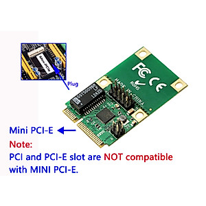 CERRXIAN Mini PCI-E Gigabit Ethernet PCI Express Network Card NIC 10/100 / 1000Mbps with Low Profile Bracket