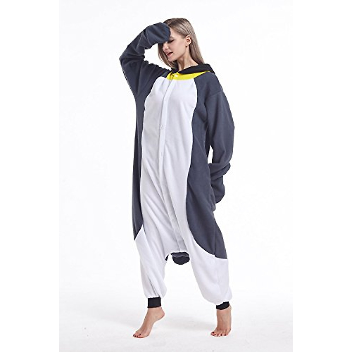 Sqlszt Women Men Adult Animal Penguin One Piece Onesie Cosplay Pajama Costume XL