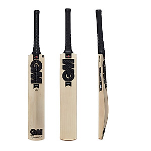 Gunn & Moore Gm Noir Signature English Willow Cricket Bat, Full Size - Short Handle (Includes Extra Gm Bat Grip)