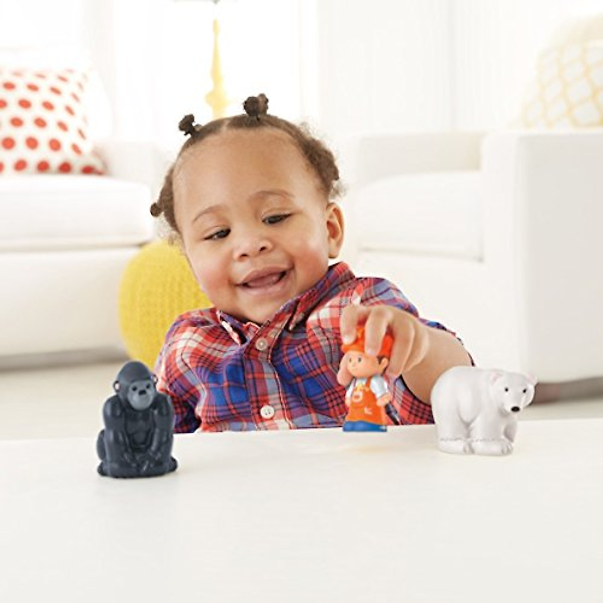 Fisher-Price Little People Toddler Toy Train Choo-Choo Zoo with Music Sounds and 3 Figures for Pretend Play Ages 1+ Years