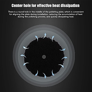 SPTA Microfiber Polishing Pad, 2Pcs 6Inch 150mm Microfiber Pads Microfiber Cutting Disc Microfiber Finishing Disc with Hook & Loop Backing for Car Buffer Polisher Cutting Buffing Waxing and Polishing