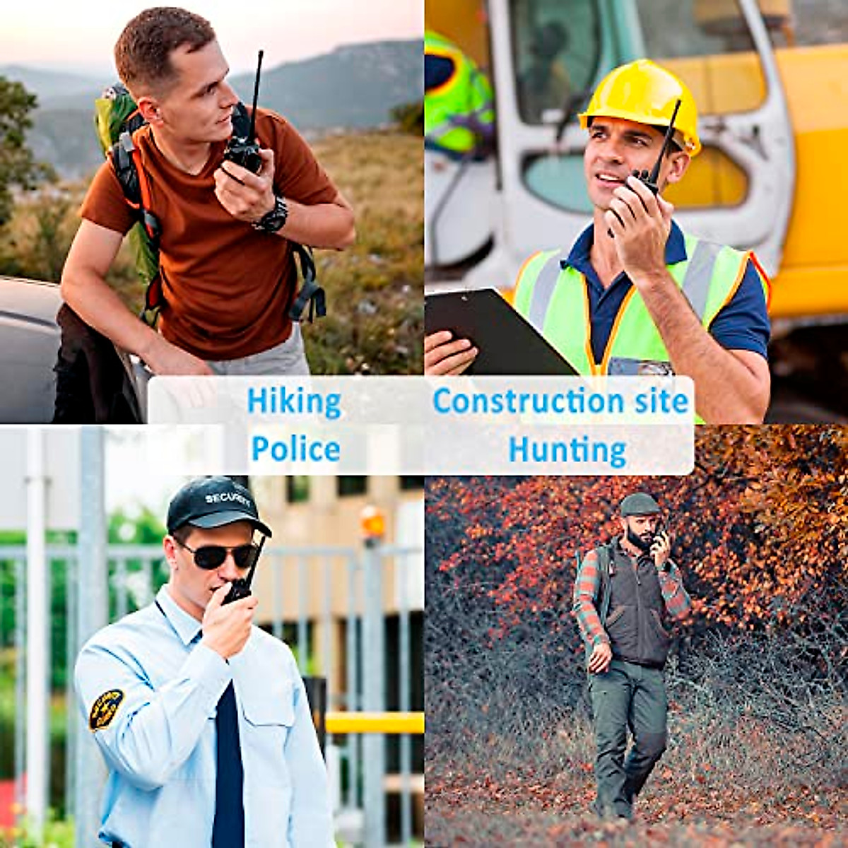 BAOFENG UV-5R Pro Ham Radio with 2 Rechargeable Batteries, Dual Band Two-Way Radio Handheld Walkie Talkie Long Range with Earpiece and Mic, RH-771 High Gain Antenna