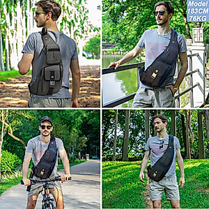 NICGID Sling Bag Chest Shoulder Backpack Crossbody Bags Casual Daypack for Men Women