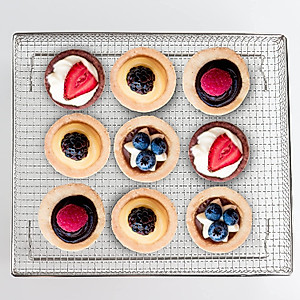 Air Fryer Basket, Compatible for Cuisinart TOA-60 Serie/TOA-65 Air Fryer, 304 Food-Grade Stainless Steel Wire Rack, Cooking and Baking for Convection Toaster Oven