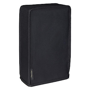 PlayVital Black Nylon Vertical Dust Cover for Xbox Series S Console, Soft Neat Lining Dust Guard, Anti Scratch Waterproof Cover Sleeve for Xbox Series S Console