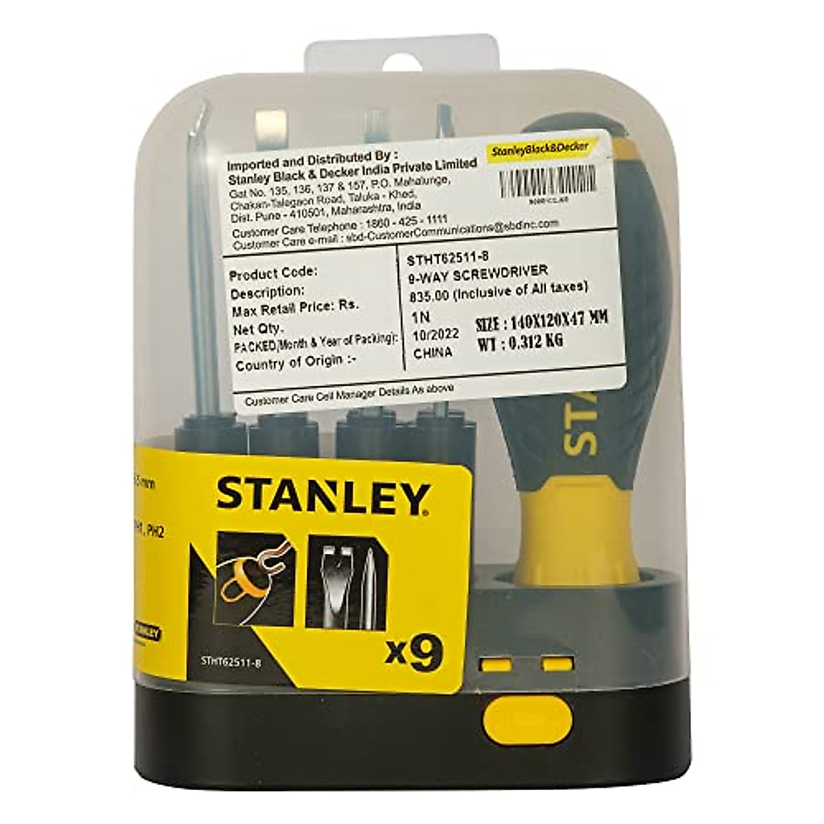Stanley 62-511 9-Way Screwdriver