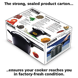 Hawkins Futura Hard Anodised Pressure Cooker, 7-Liter